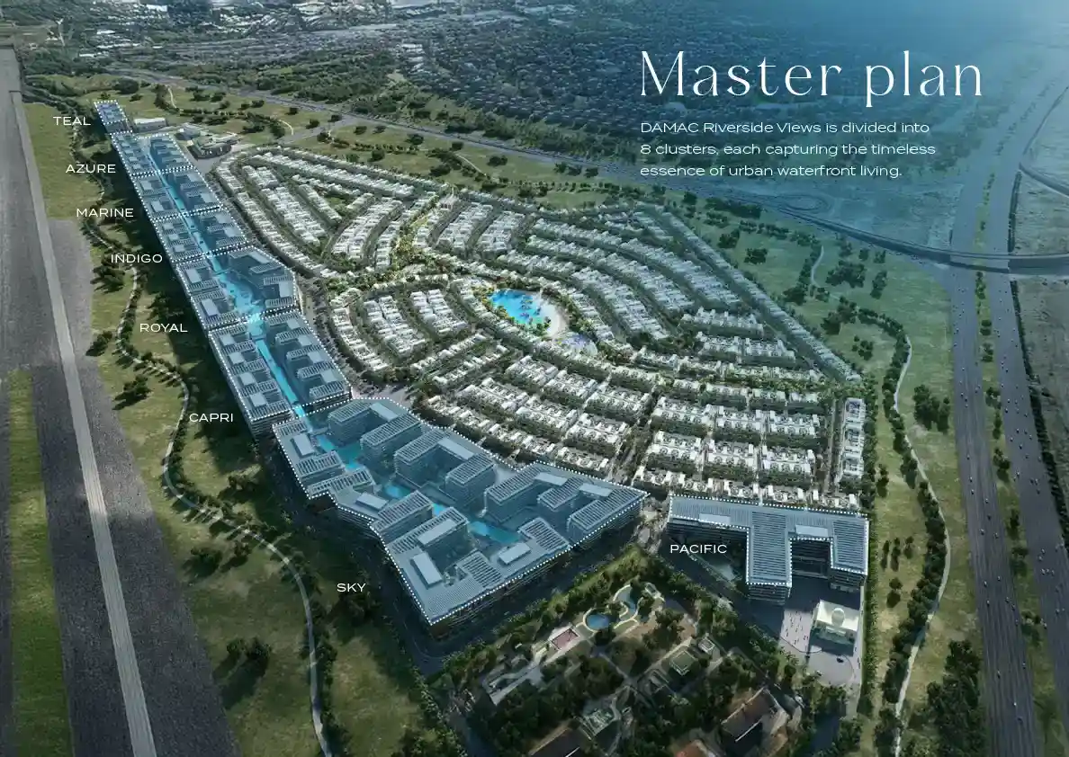 Explore the Master Plan of Damac Riverside Apartments